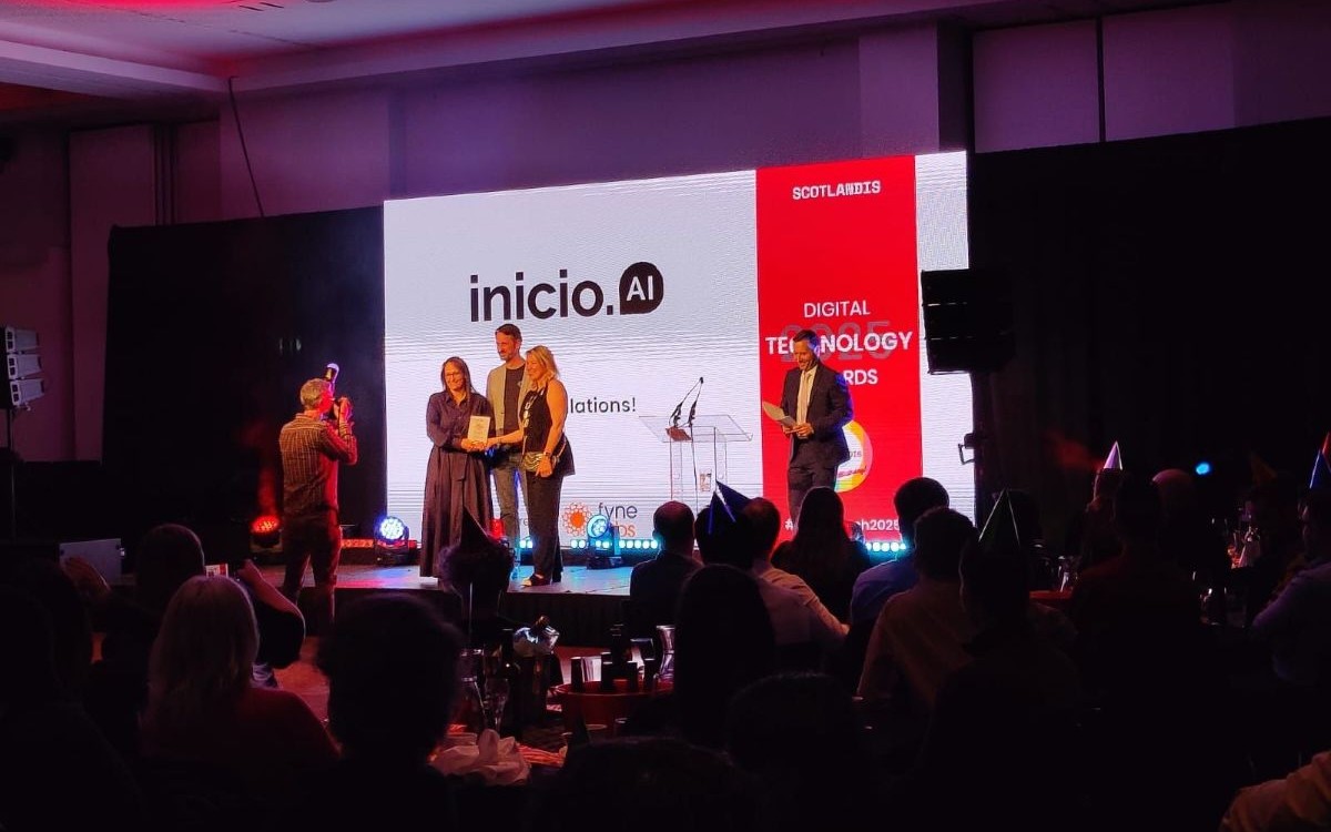 Award - ScotlandIS Digital Technology Awards - Inicio AI